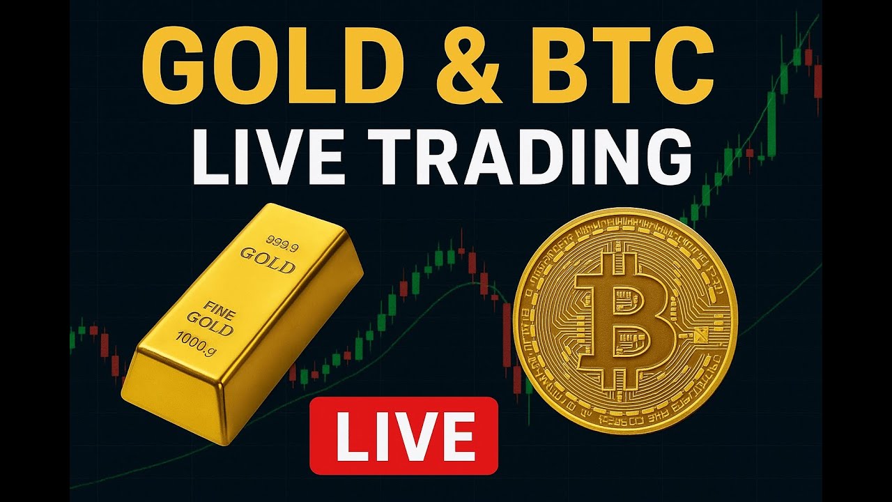 Gold & Bitcoin Live Trading | BTC USD & XAUUSD Price Analysis - YouTube