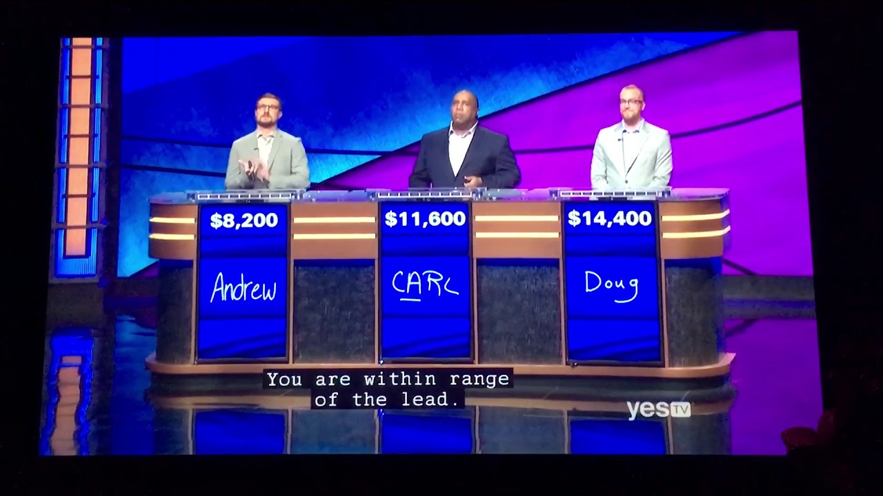 Jeopardy! Season 35 (2018), (Andrew vs. Carl vs. Doug), 2nd Daily ...