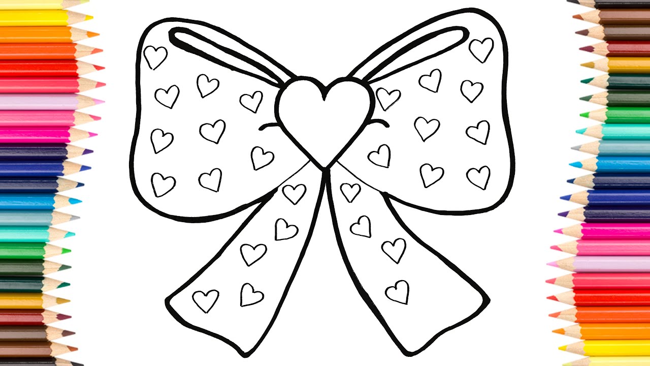 How to Draw a Bow Easy Fun - YouTube