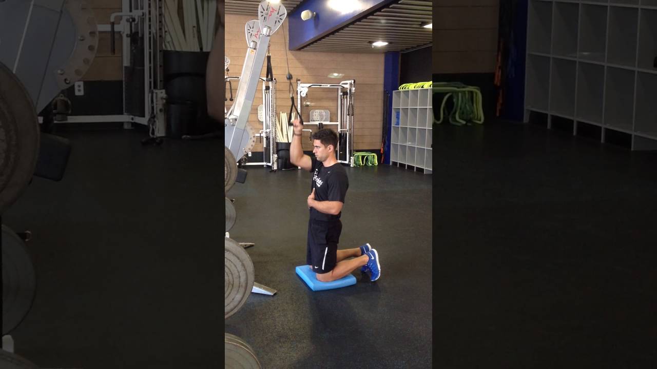Tall Kneeling Single Arm Cable Pull Down - YouTube