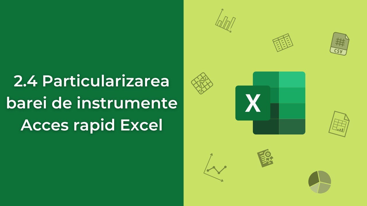 2.4 Particularizarea barei de instrumente Acces rapid Excel / Curs ...