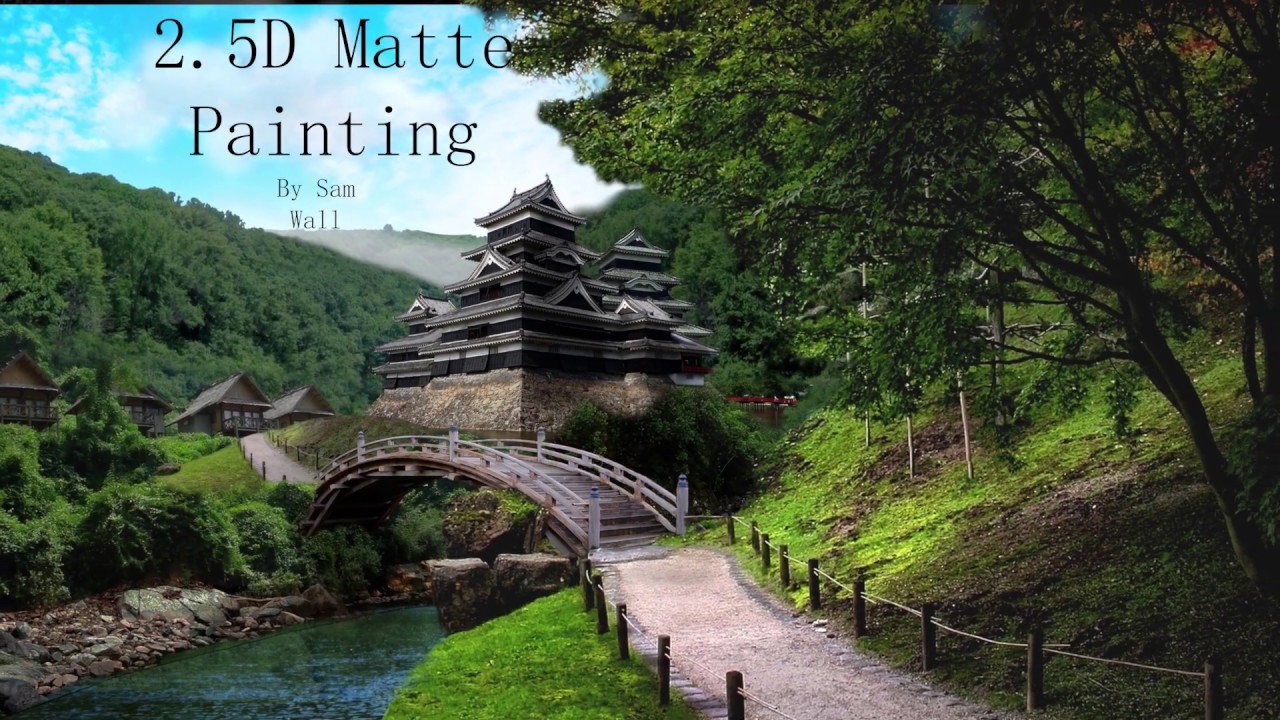 Japanese 2.5D Matte painting With Breakdown - YouTube