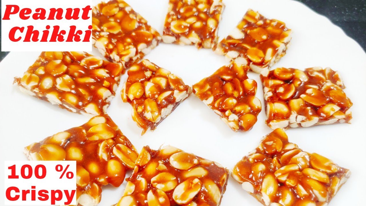 100% Crispy Peanut Chikki Recipe|Gud Moongfali Gajak|Shengdana Chikki ...