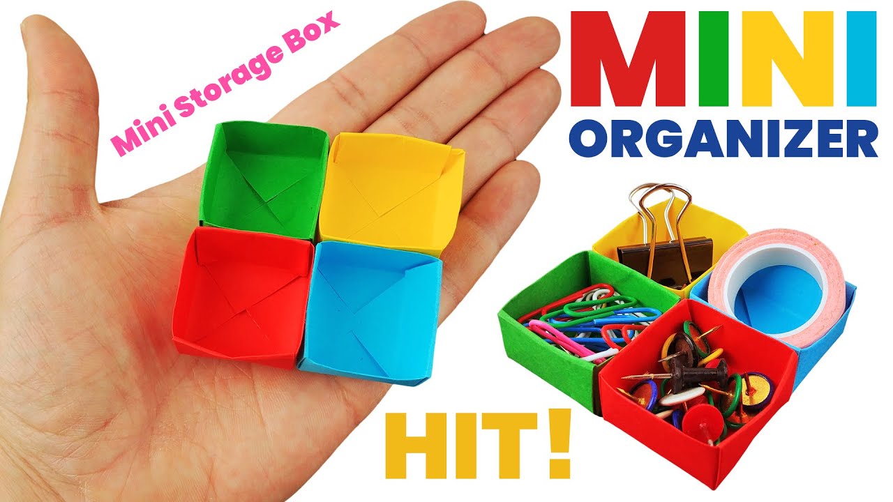 Mini Organizer - Mini Storage Paper Box - Easy Paper Craft - Jak Zrobić ...