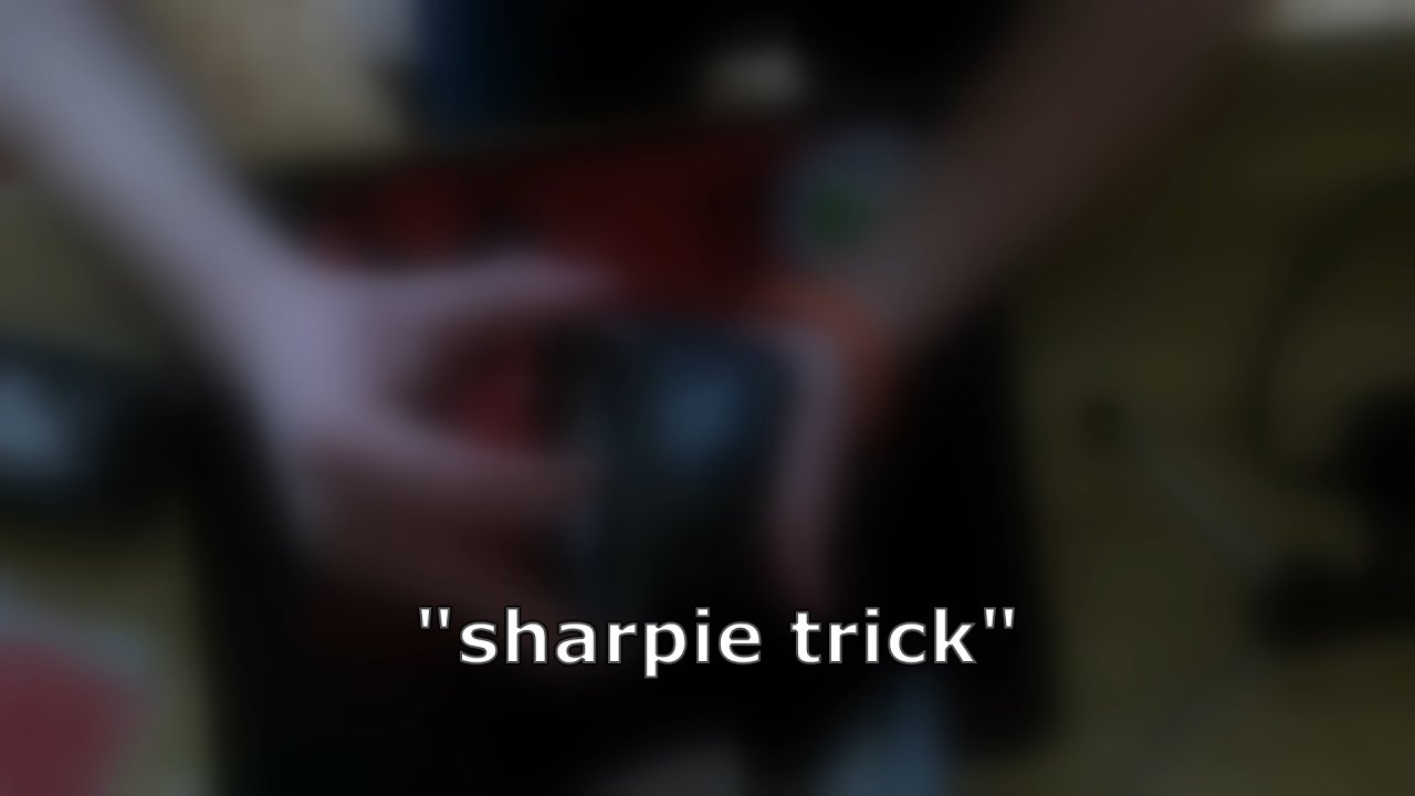 "new cool sharpie trick" - YouTube