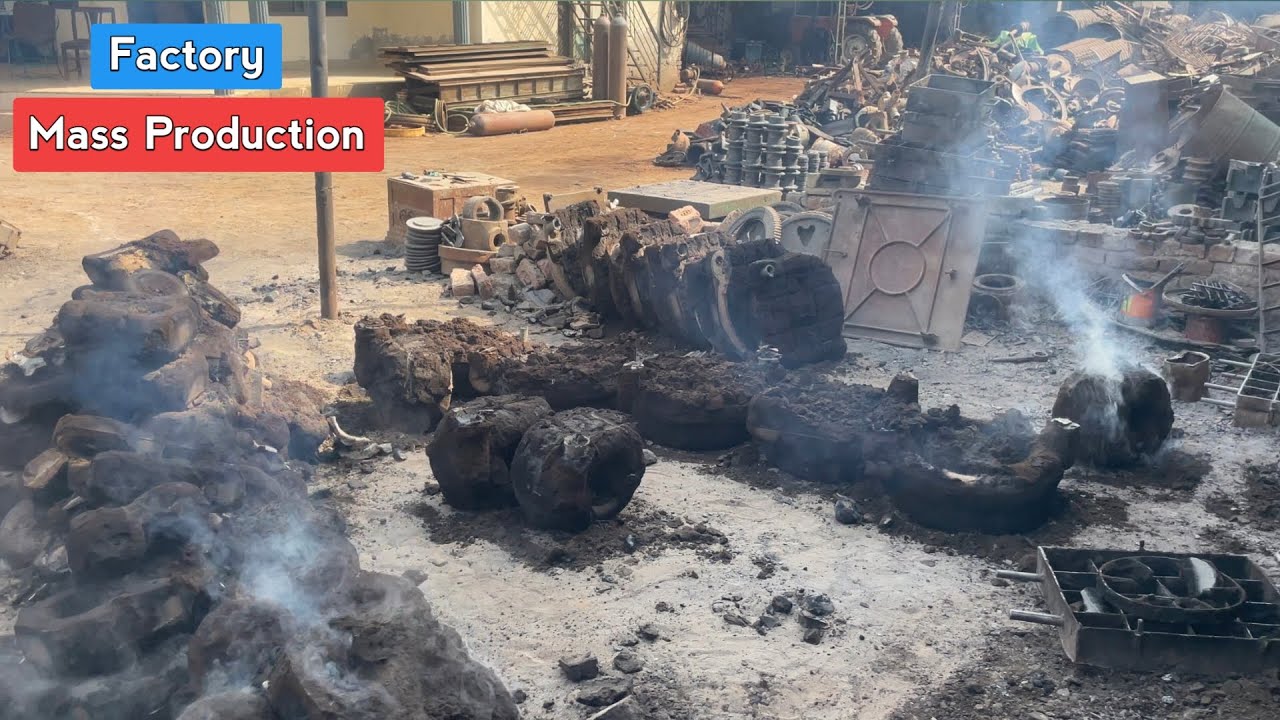 Incredible Casting Process of Thresher Parts from Iron | Process of ...