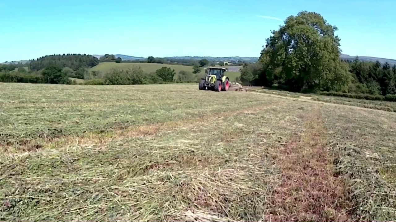 Making Silage bales - YouTube
