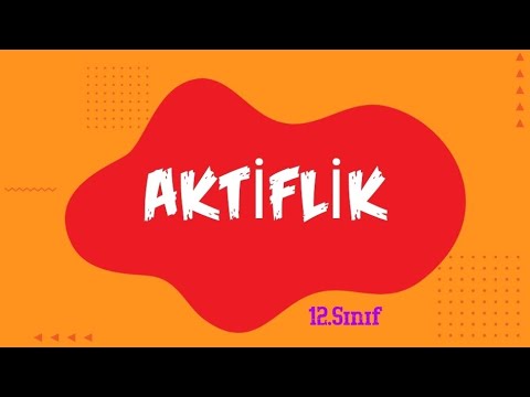 Aktiflik Kavramı / Elektrokimya (12.Sınıf - AYT)
