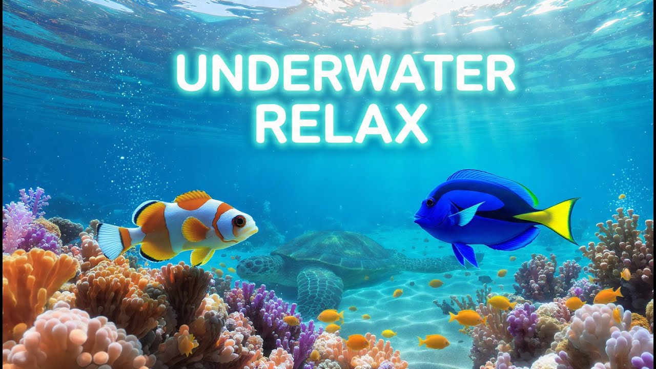 4K Underwater World 🌊 Soothing Ocean Music for Deep Relaxation & Sleep ...
