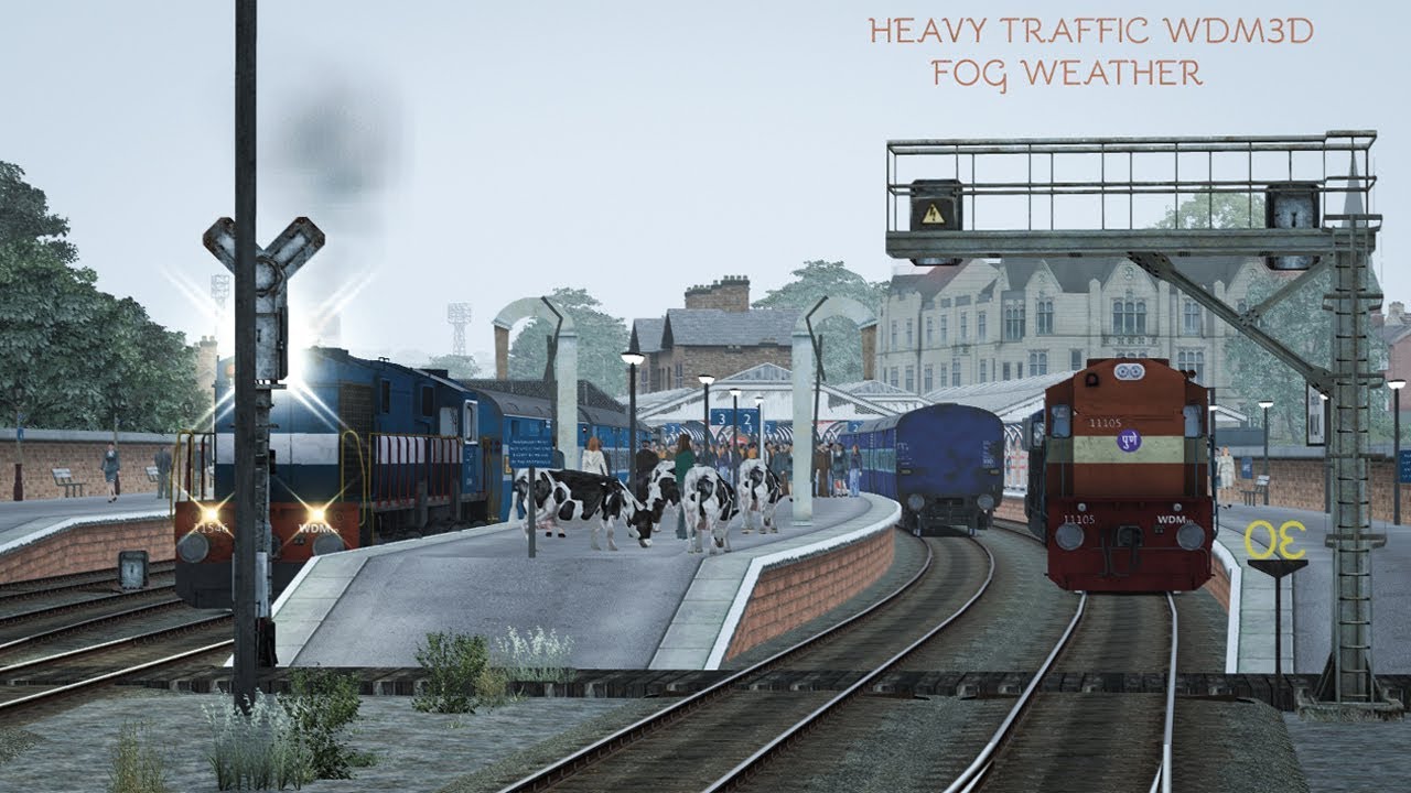 Railworks Heavy IR Train Traffic | WDM3D LOCO | TS2018 - YouTube