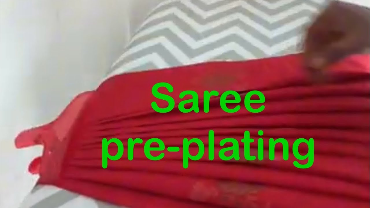 Saree pre-plating # saree #Box folding #Saree dripping service #usa ...