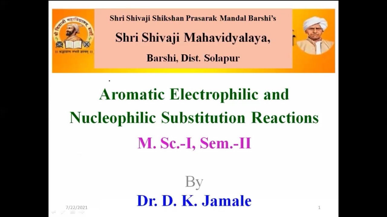 Aromatic Electrophilic Substitution-1 (Arenium Ion Mechanism) - YouTube