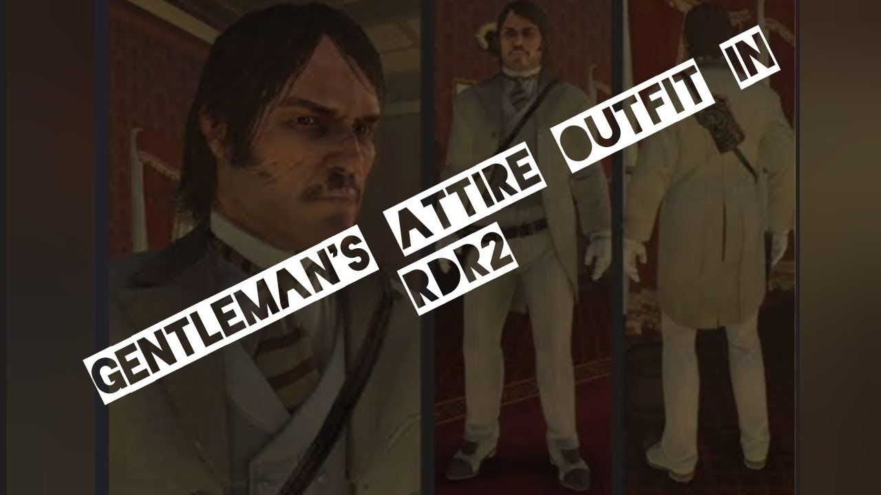 RDR2- My recreation of Gentleman's Attire outfit from RDR1 - YouTube