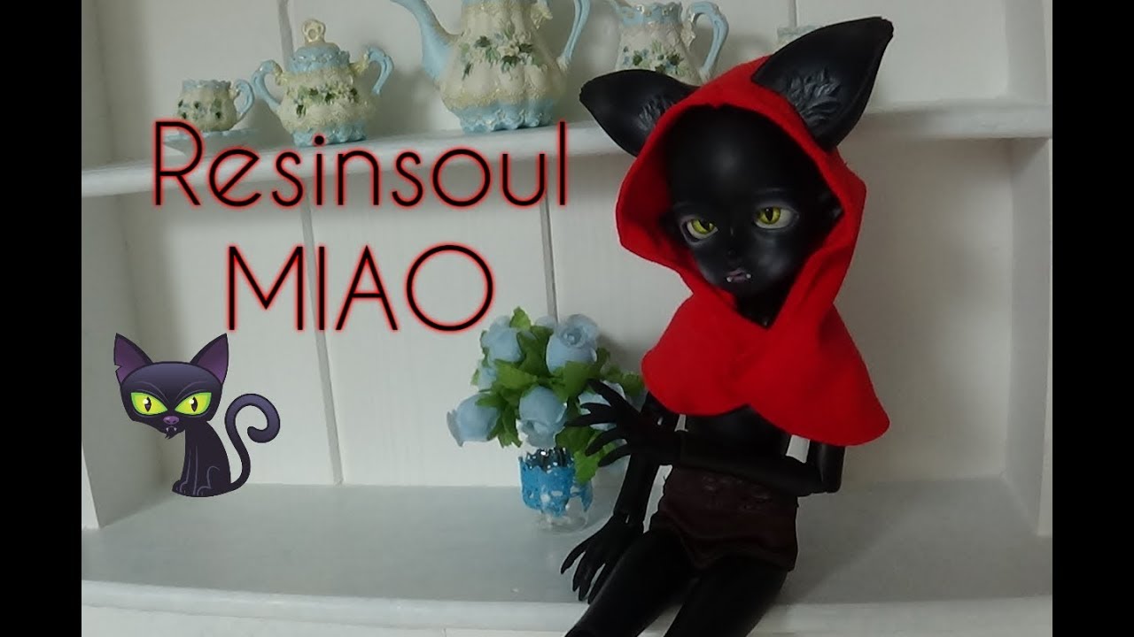 Resinsoul MIAO black cat BJD doll box opening. Limited #1 - YouTube