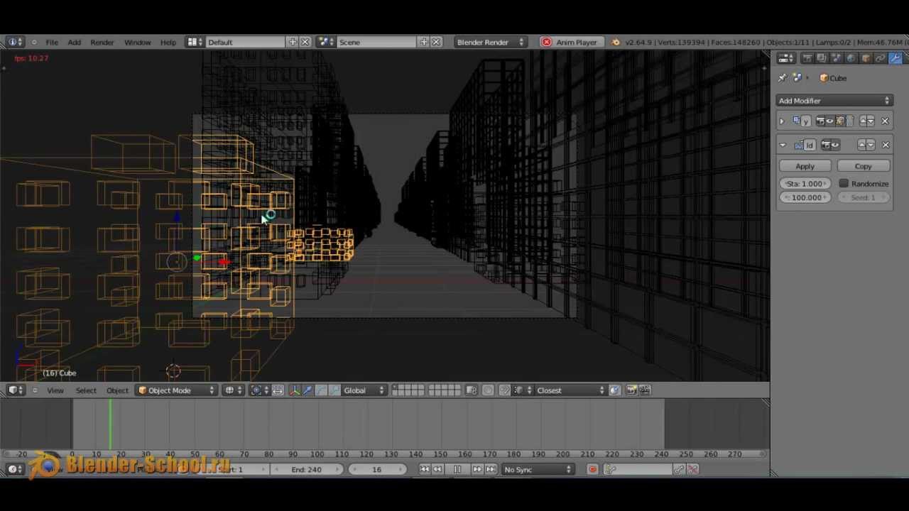 Blender. Модификатор Build - YouTube