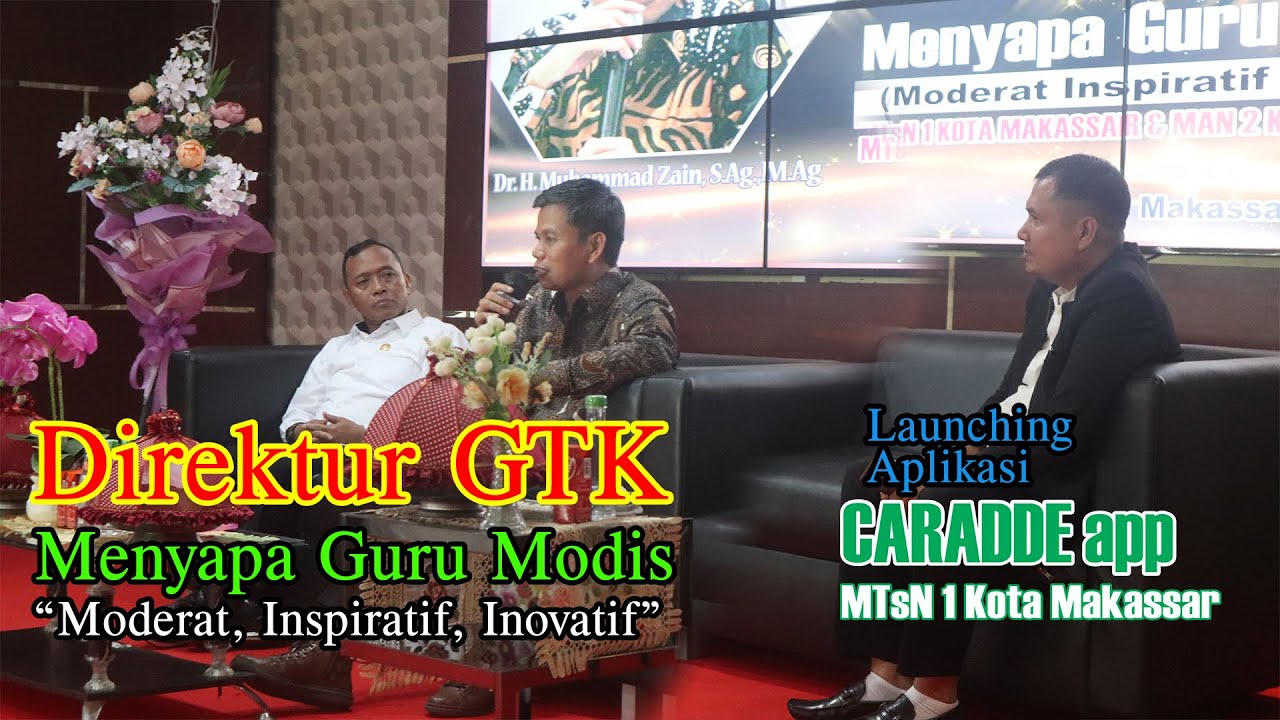 (HIGHLIGHT DOKUMENTASI) DIREKTUR GTK MENYAPA GURU MODIS - YouTube