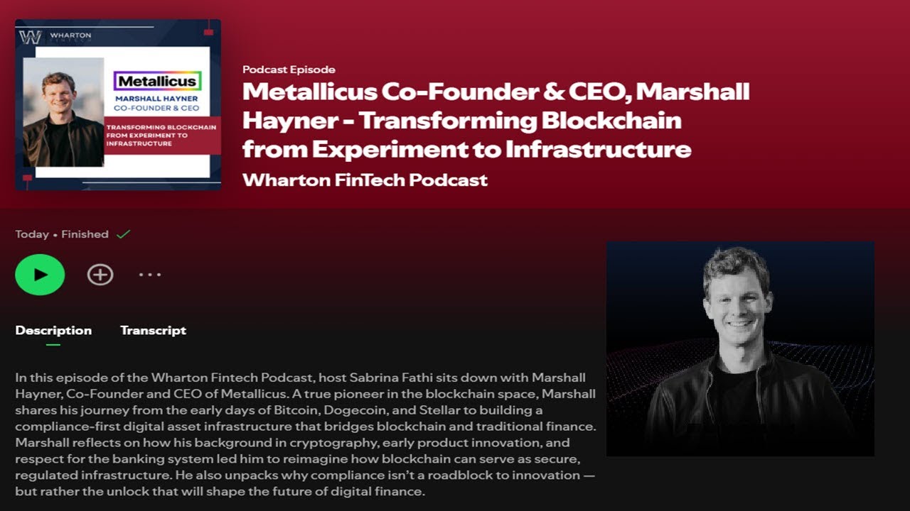 Metallicus Build Metal | XPR Network Fast Blockchains Wharton Fintech ...