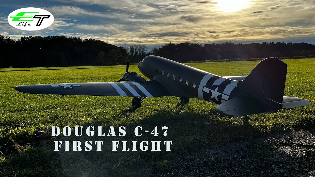 Douglas C-47 RC Plane 3,65m Kuhlmann First Flight DC-3 Rosinenbomber ...