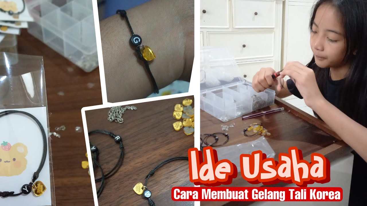 Cara Membuat Gelang Tali Korea Super Simple dan Bagus | Bisa buat Usaha ...