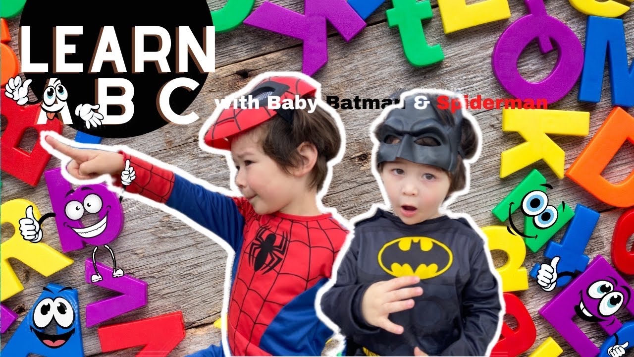 Learn ABC Alphabet with Baby Spider-Man and Batman Using Phonics Song ...