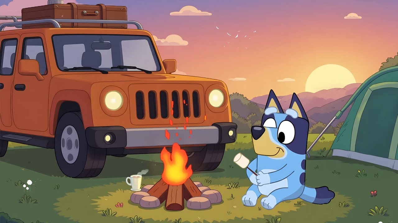 Bluey’s Golden Hour Escape 🌅 Relaxing Lofi Beats for Studying ...