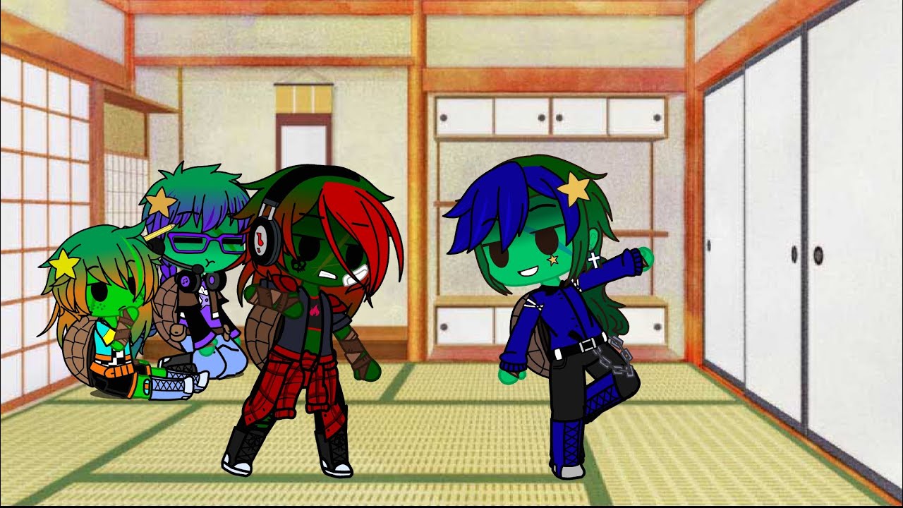 A day in the life with the boys!! ( TMNT 2012 au ) Gacha club - YouTube