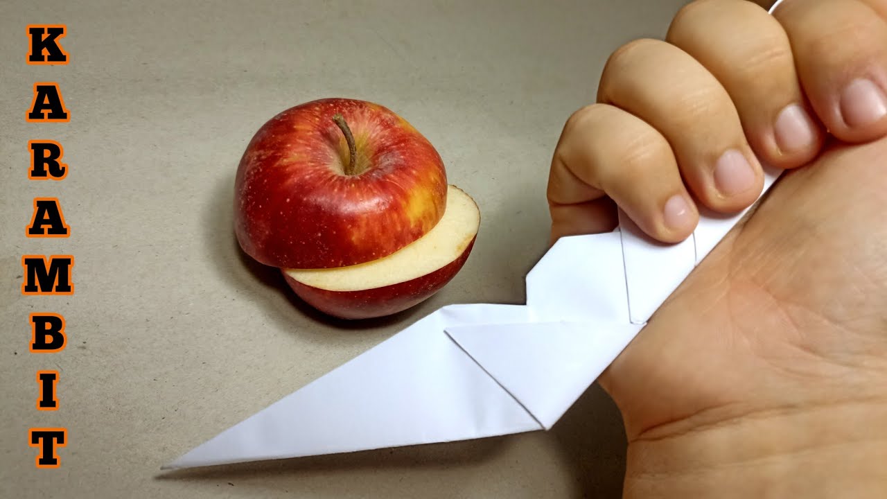 I made the best LEGENDARY paper KARAMBIT knife of my life - YouTube