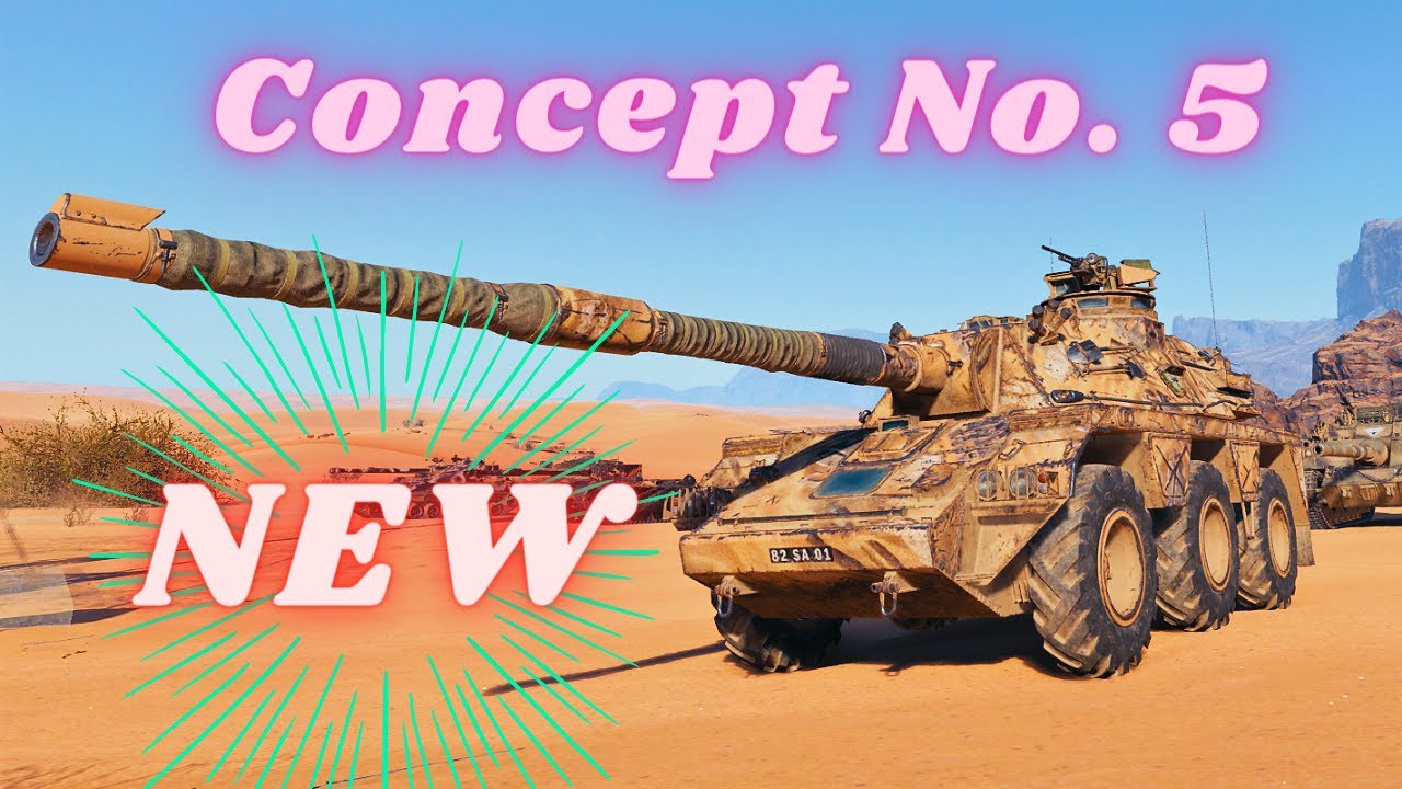 World of Tanks NEW Concept No. 5 - 9.5K Damage - YouTube