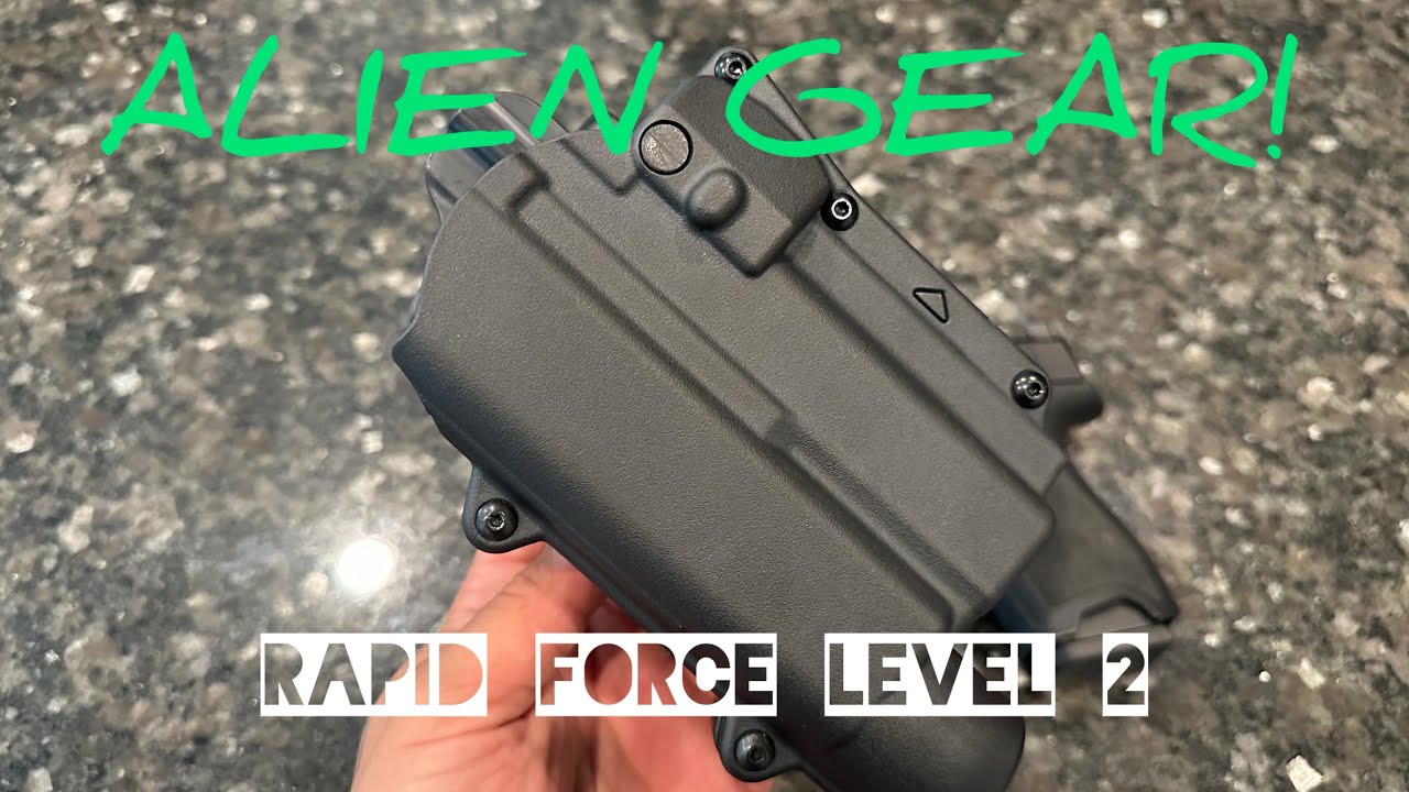 Alien Gear Rapid Force Level 2 holster unboxing! GREAT DUTY OPTION ...
