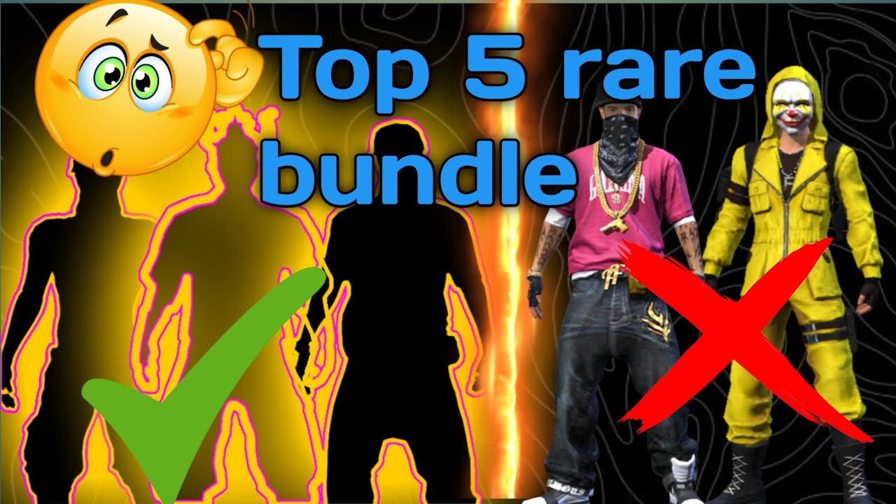 TOP 5 MOST RARE BUNDLES OF FREE FIRE 😱 || MYSTERIOUS BUNDLES IN FREE ...
