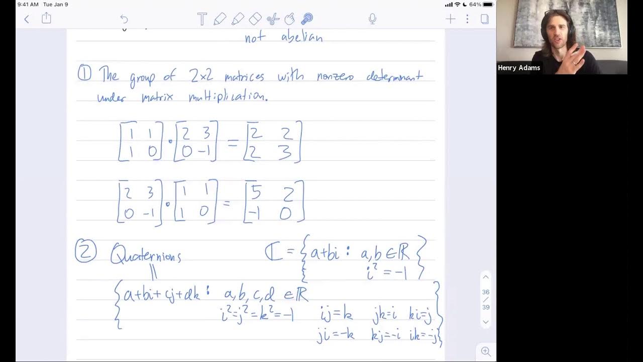 Abstract Algebra 19: Two examples of groups that are not abelian - YouTube