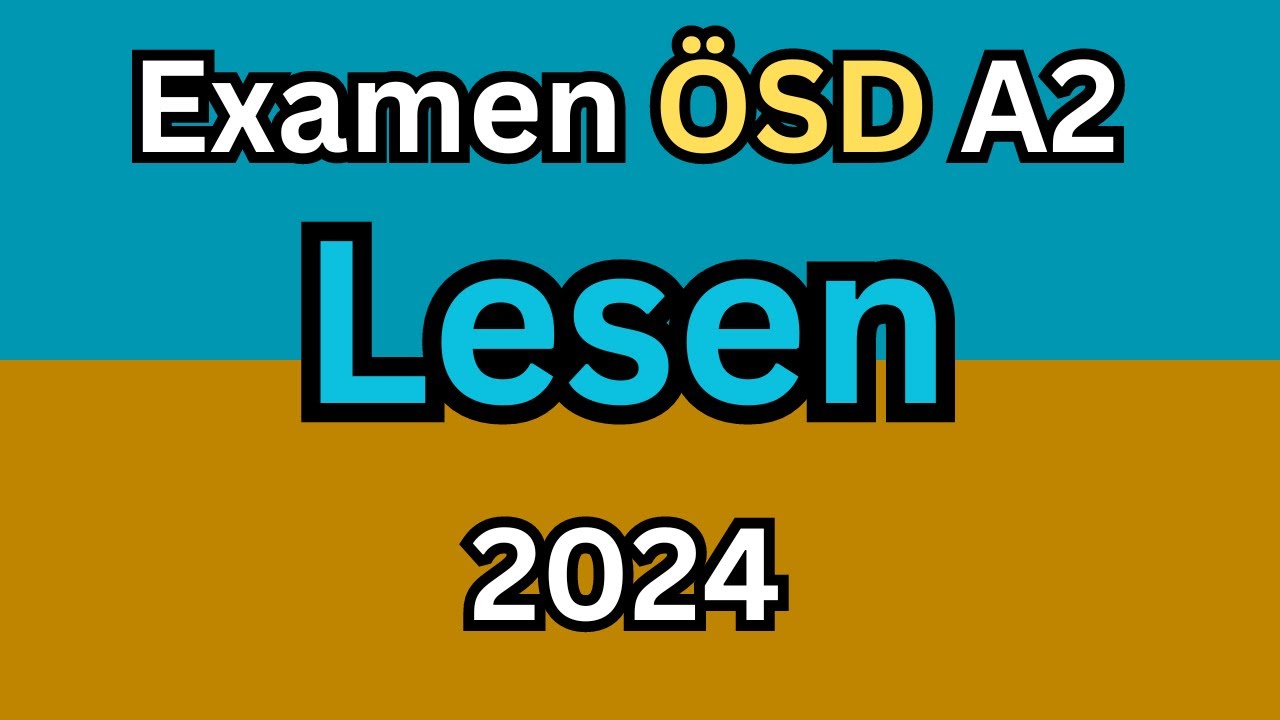 ÖSD A2 Lesen | German Reading Exam ÖSD A2 | 2024 - YouTube