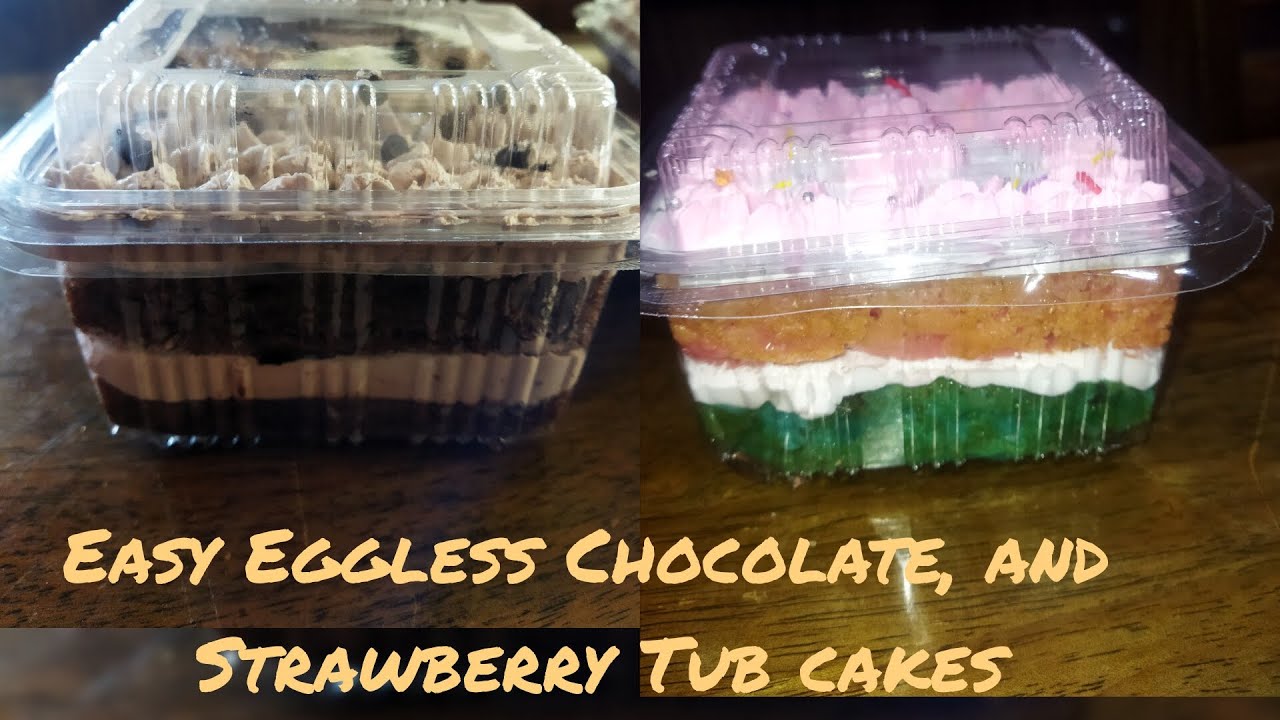 Baking Series || Lesson 6 || Easy Chocolate and Strawberry Tub cakes ...