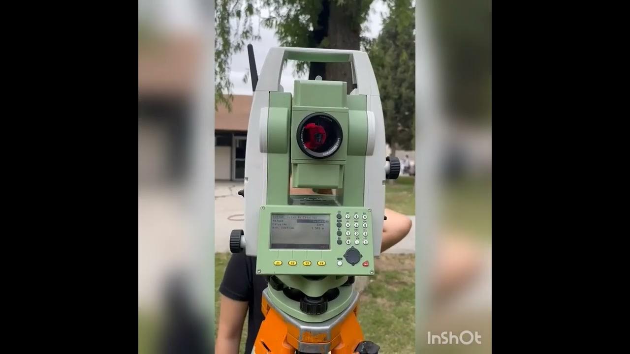 tutorial para uso de la estación Leica ts06 y replanteo - YouTube
