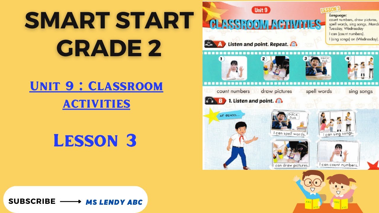 SMART START GRADE 2 _UNIT 9: ClASSROOM ACTIVITIES_LESSON 3_Nghe_-Đọc Từ ...