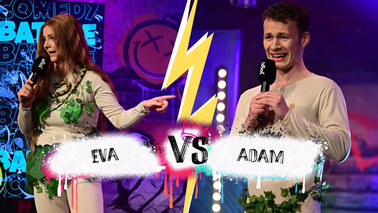 Der Wurm im Apfel gegen die Schlange! 🐍 Adam und Eva roasten sich! 🍎 ...