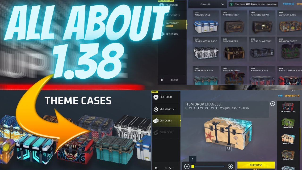 New - Inventory Slot | New Backgrounds | New Case System | And Much ...