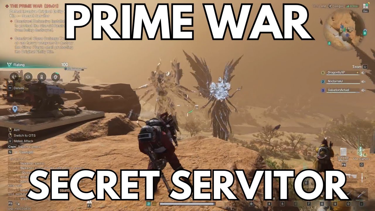 Once Human PRIME WAR Secret Servitor Lv. 40 Event - YouTube