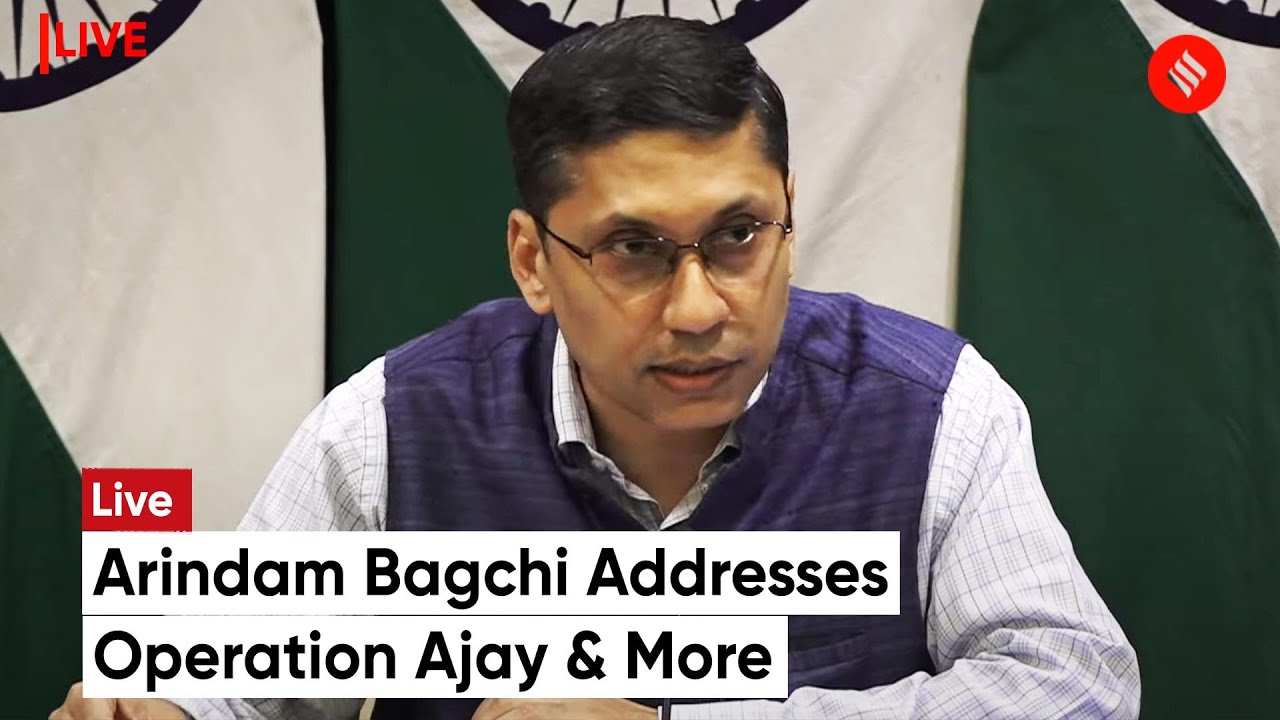 MEA Spokesperson Arindam Bagchi Addresses Key Issues On Israel ...