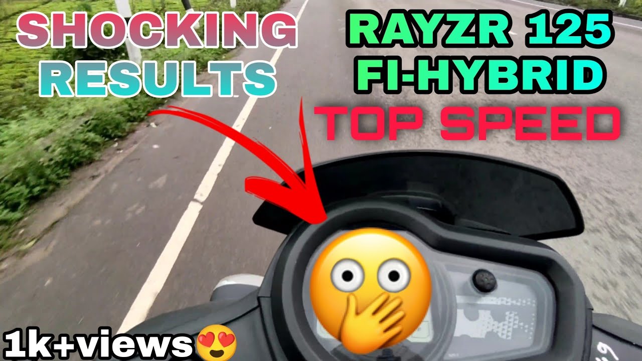 TOP SPEED TEST || YAMAHA RAYZR 125 FI-HYBRID😍|| BEFORE FIRST SERVECING ...