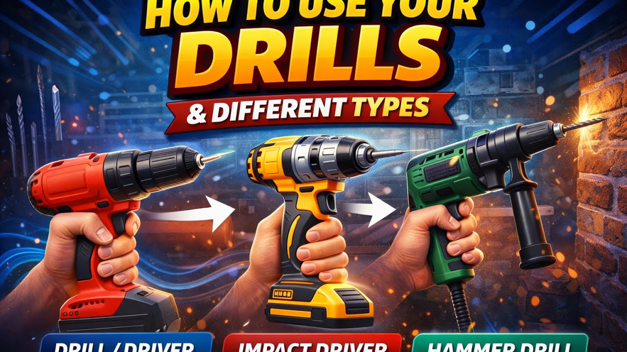 How to use your drills and the different types. - YouTube