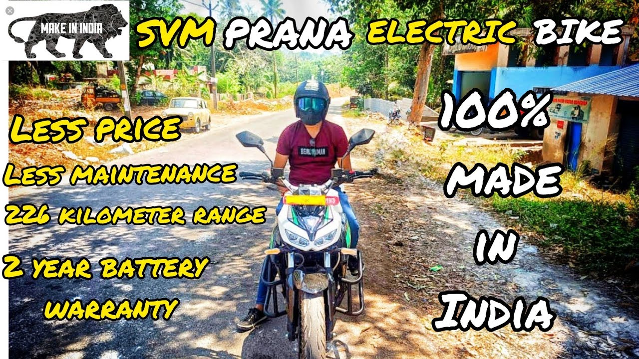 SVM PRANA ELECTRIC BIKE DETAILED MALAYALAM REVIEW VIDEO - YouTube