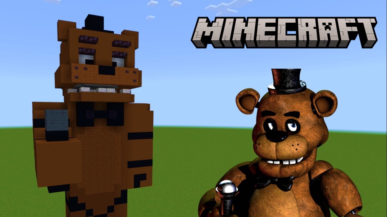 How to build Freddy Fazbear in Minecraft - FNAF - YouTube