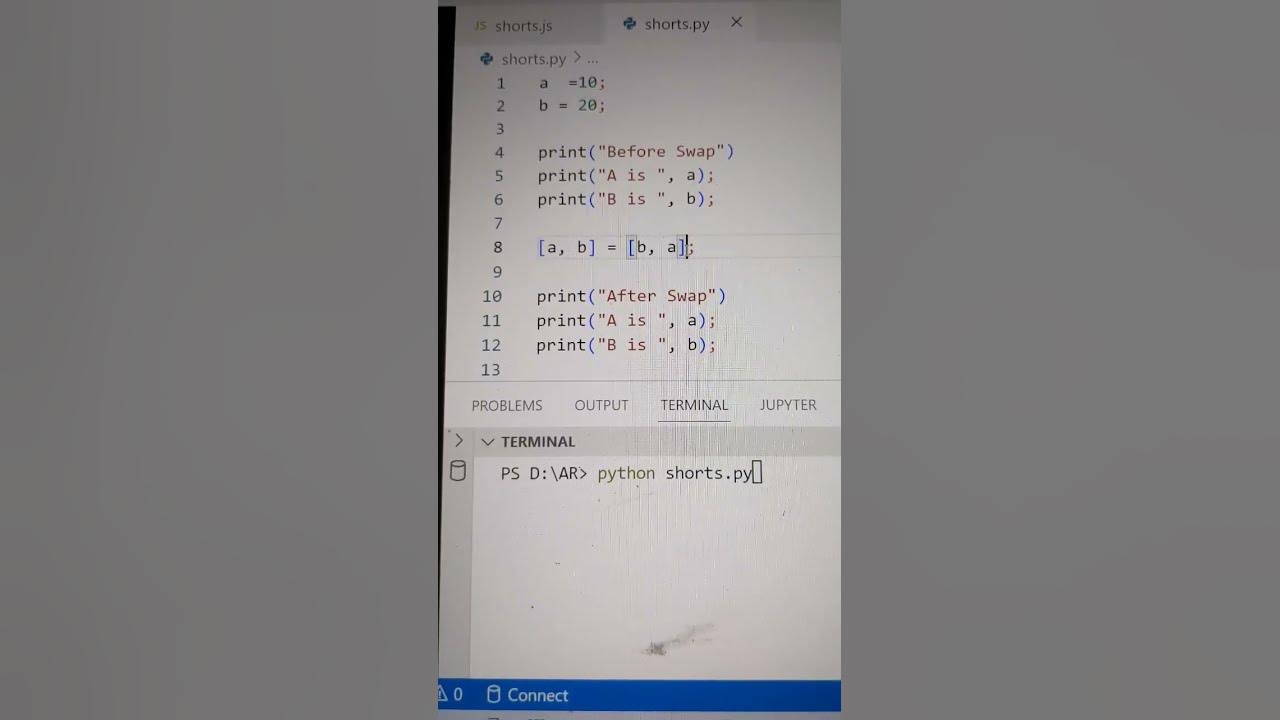 Python Swap Values In Telugu Pythonintelugu Python Pythontutorial Btech Codingintelugu 