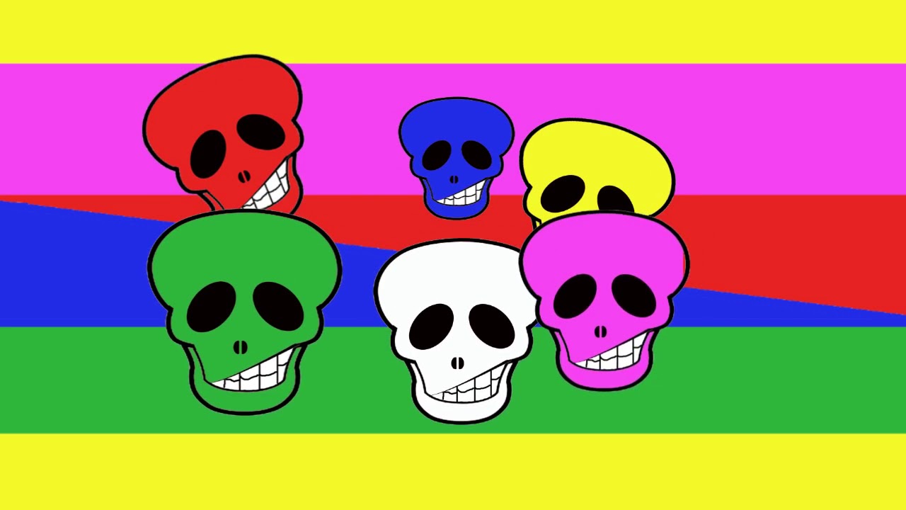 LEARN COLOR WITH SKULL, SONG FOR KID หัวผีกะโหลก - YouTube