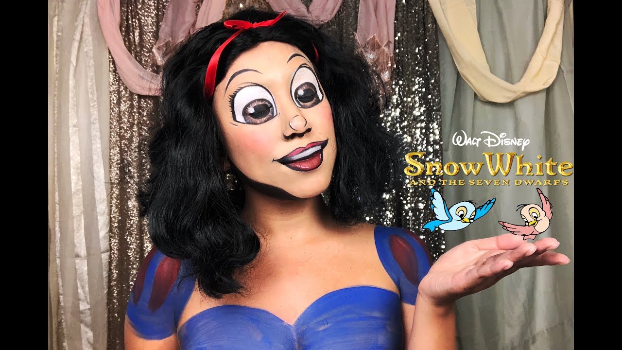 Disney's Snow White l Facepaint Makeup Tutorial - YouTube