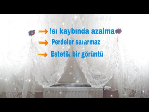 Peteklerin ısı kaybını önleyen estetik perde aparatı | Hem ısı tasarrufu hem perde dekoru