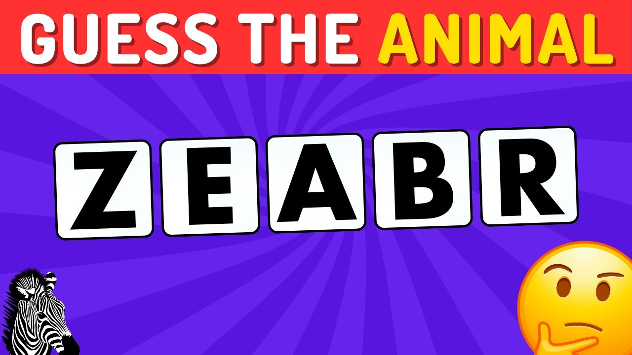Can You Unscramble These Tricky Animal Names?! 🐶🐱 | Word Quiz 2024 ...