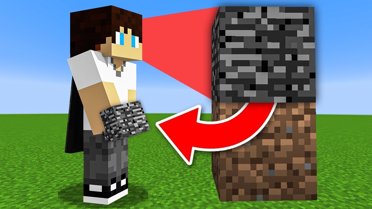 Minecraft, But You Get Every Block You Look At... - YouTube