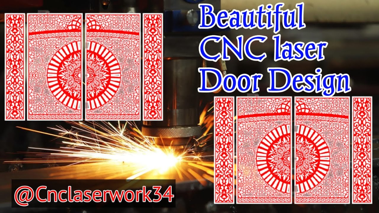 Make A Beautfull Cnc laser Door Design on Corel Draw And AutoCad# ...